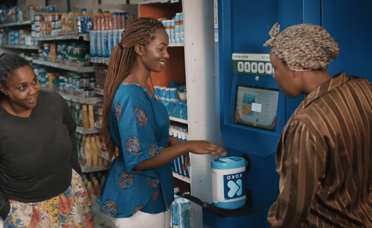 Vending machines in Kenya dispense clean fuel for cooking