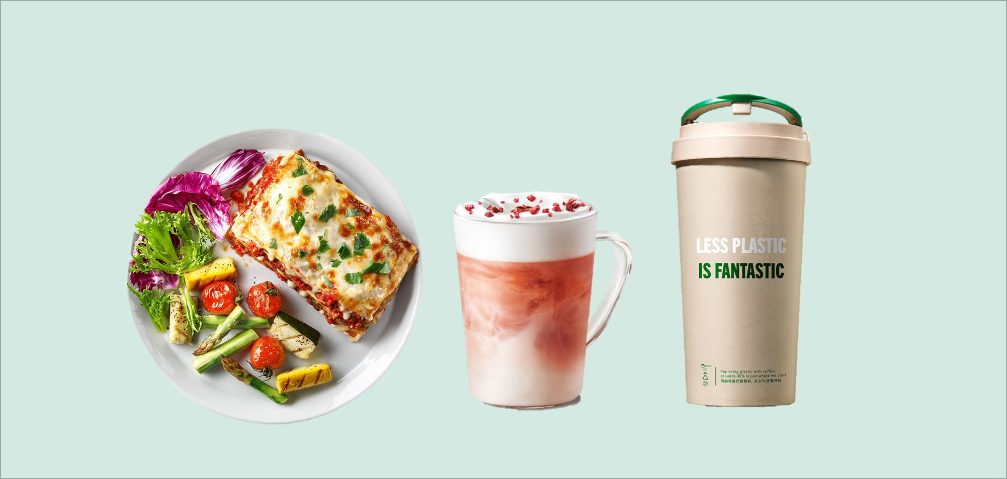 Starbucks partnered with Omnipork, Oatly and Beyond Beef to create a ...