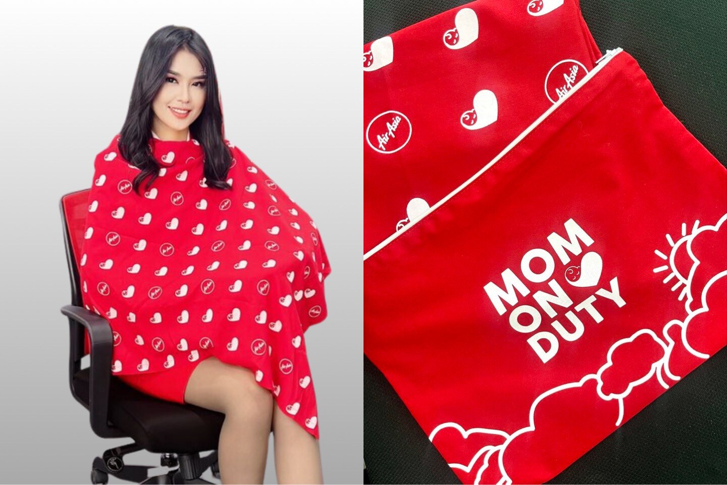 Supporting working moms, AirAsia designs nursing cover for pilot and ...