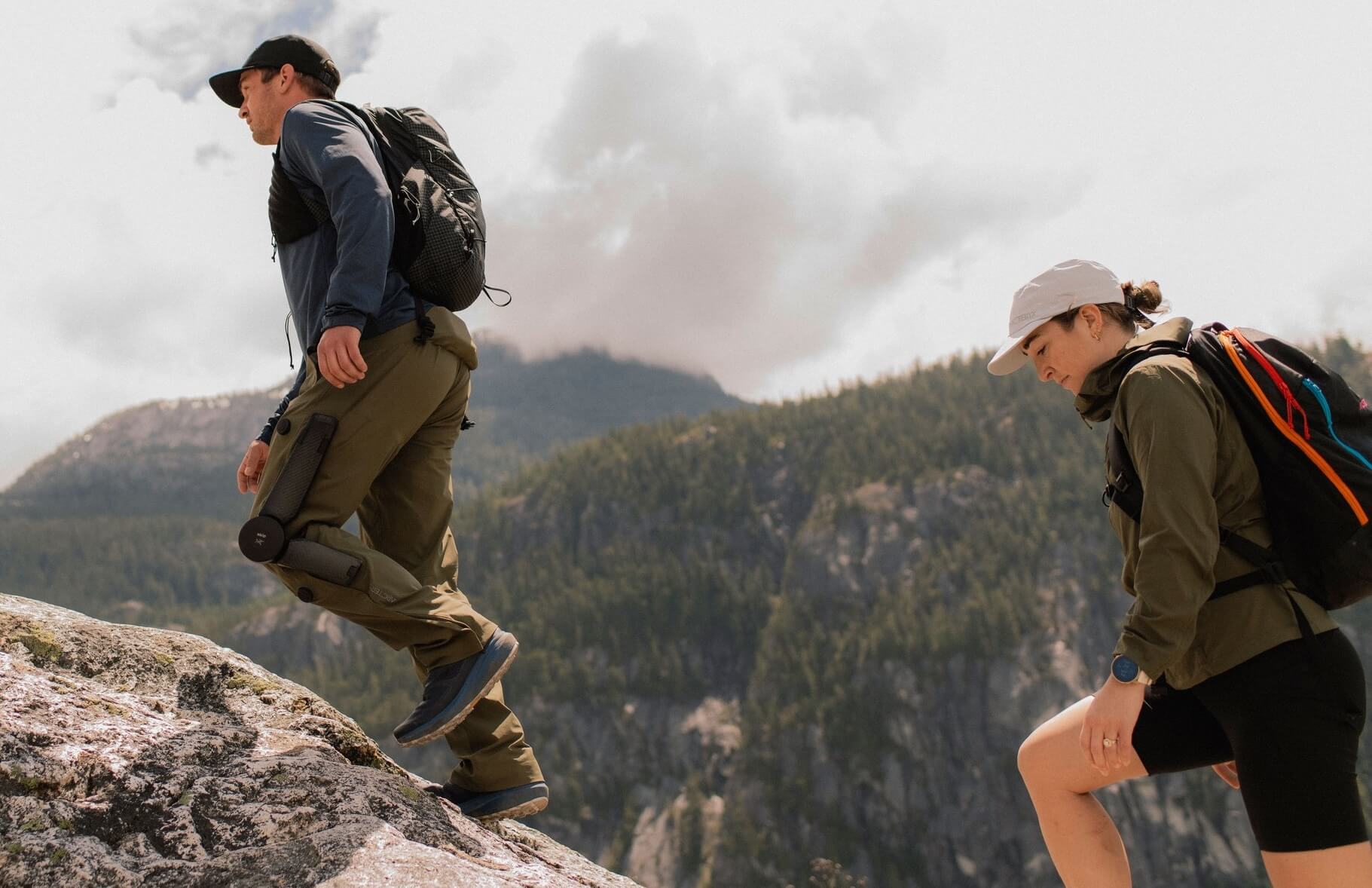 Skip adds a battery-powered, exoskeleton knee to Arc'teryx hiking pants