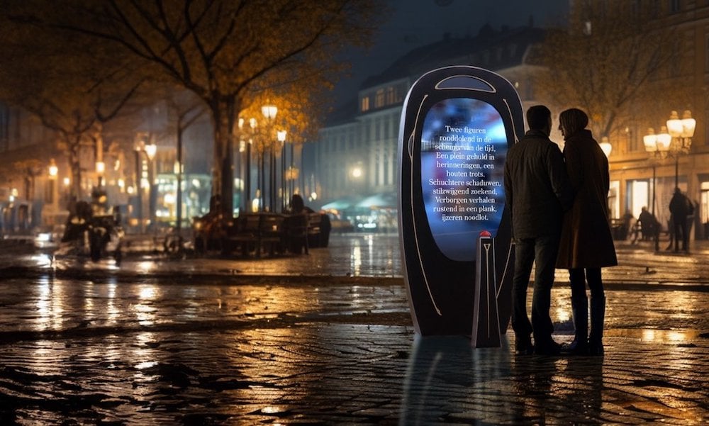 Poem Booth uses AI to write poems about people after taking their picture